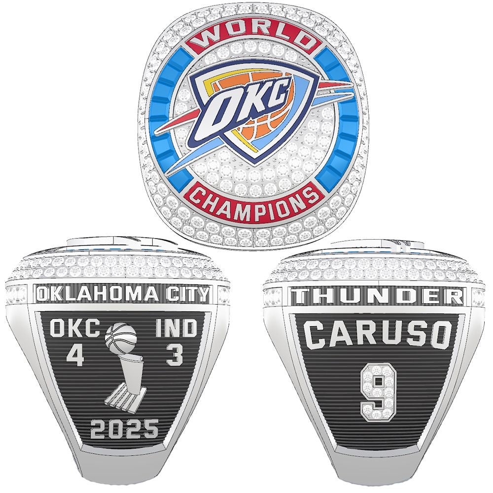 Oklahoma City Thunder 2025 championship ring, Caruso, US SHIP | EB Sports Championship Rings
