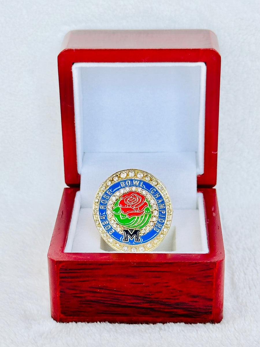 2024 Michigan Wolverines Rose Bowl Ring With Box 24k, US SHIP | EB ...