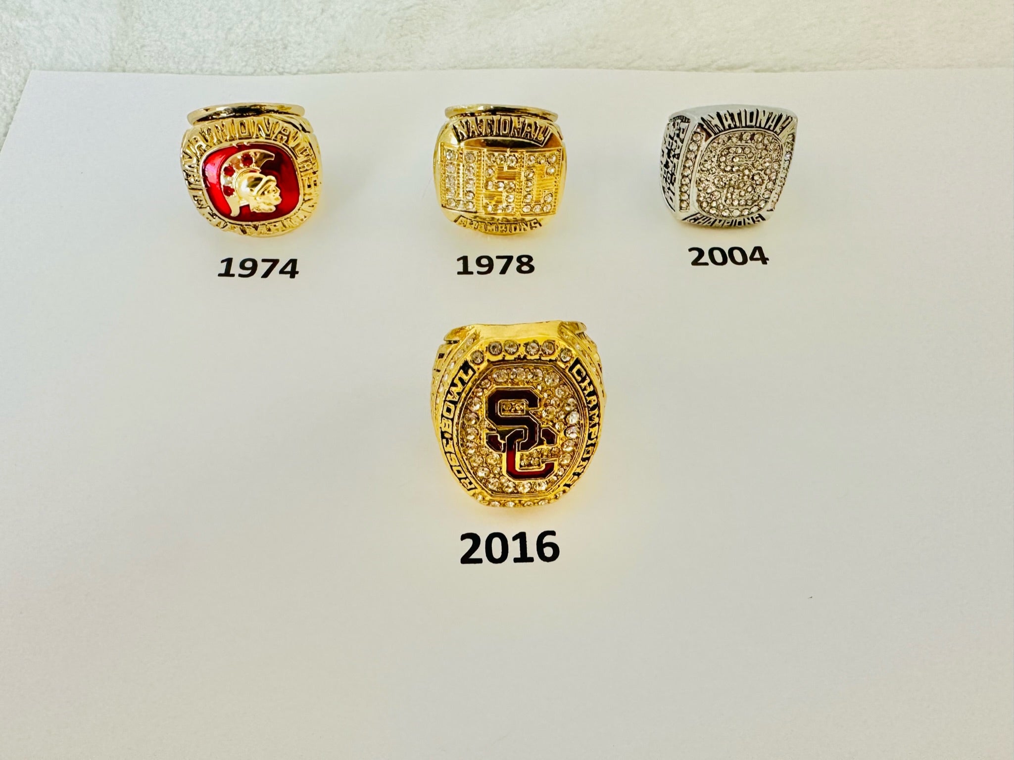 USC Trojans Championship Ring, PICK YOUR RING: | EB Sports Championship ...