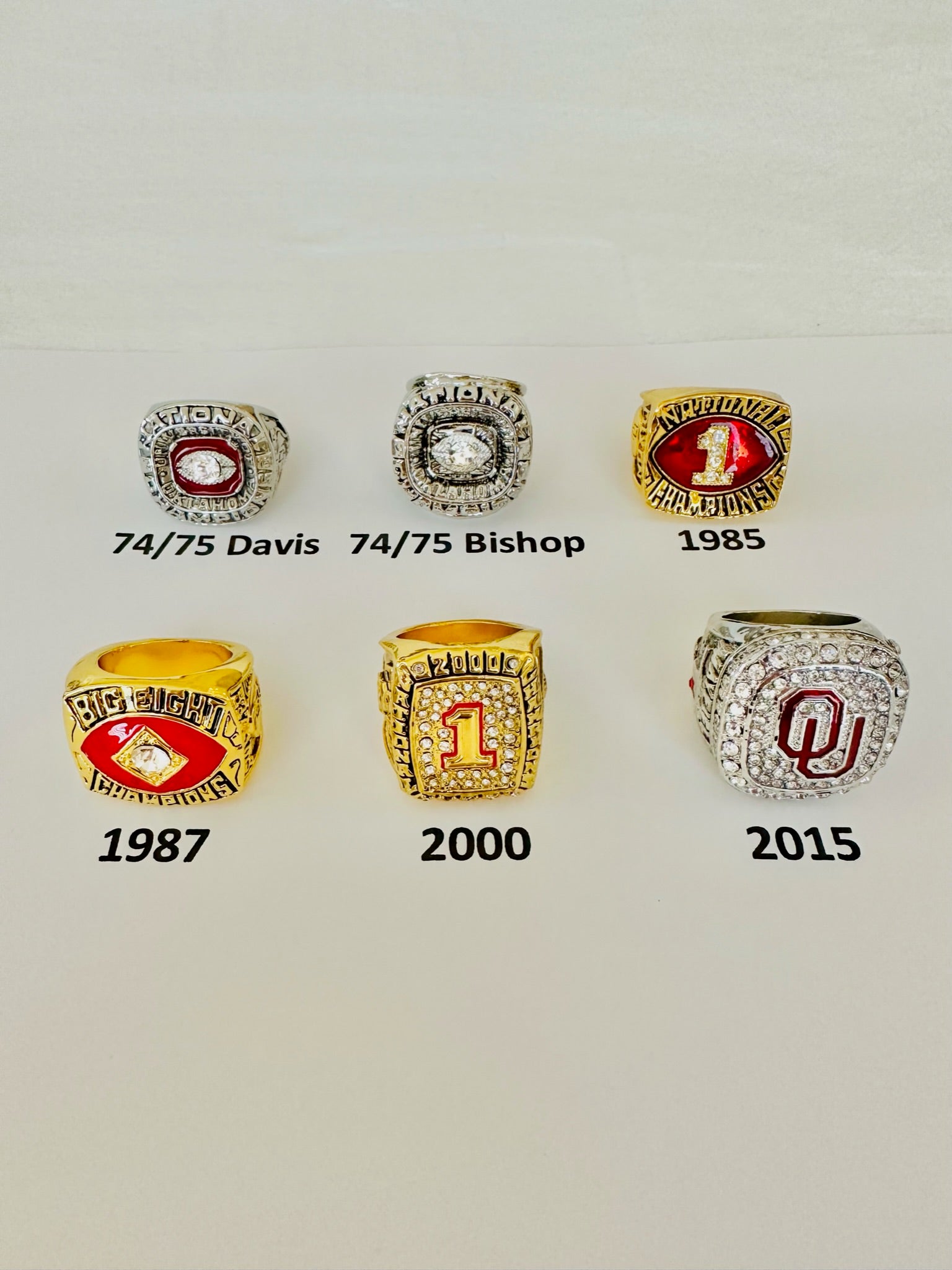 Oklahoma Sooners Championship Rings, PICK YOUR RING | EB Sports ...