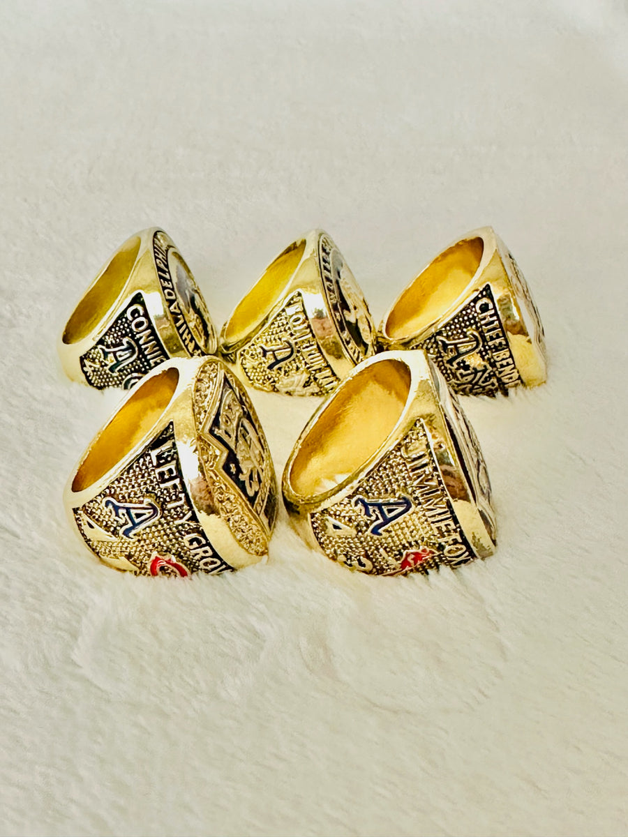 5 PCS Philadelphia Athletics World Series Championship Ring Set W Box ...