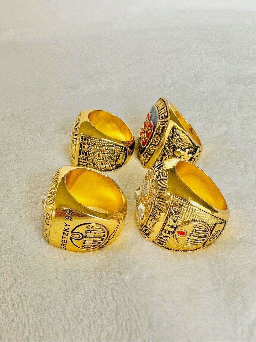 4 WAYNE GRETZKY Ultimate Ring Set, SHIP 1984/87/88 HOF | EB Sports ...