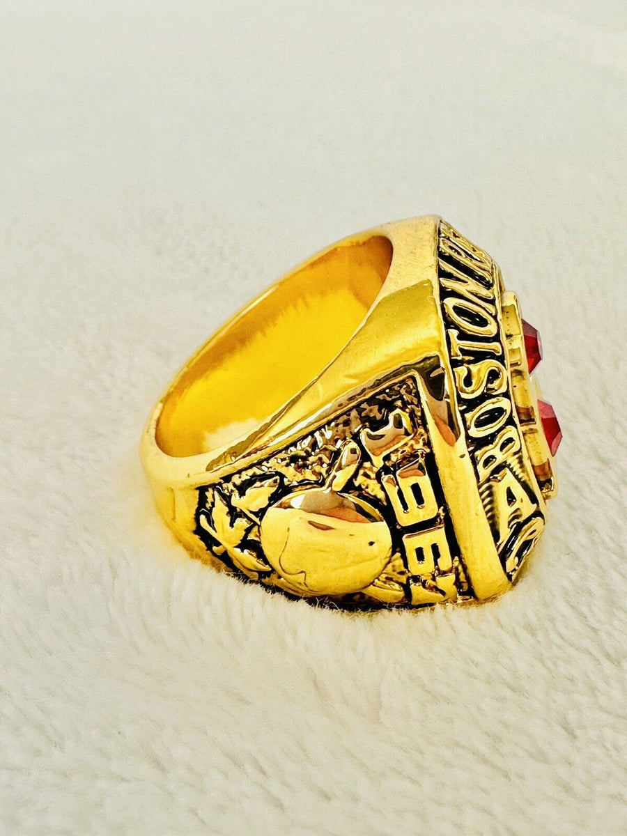 1967 Red Sox World Series 18k Gold Plated Championship Ring W Box, SHIP ...