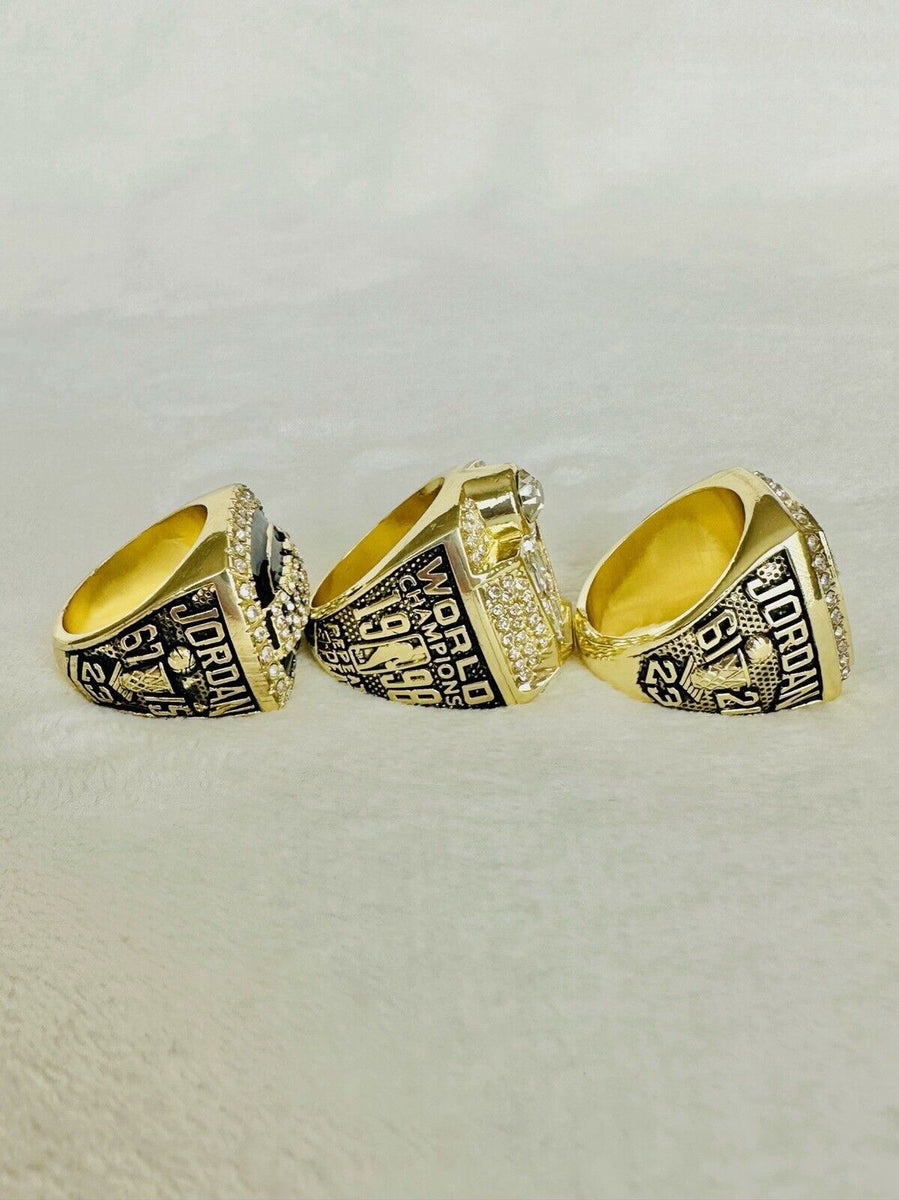 7 Pcs Chicago Bulls Michael Jordan Championship Ring Set, SHIP | EB ...